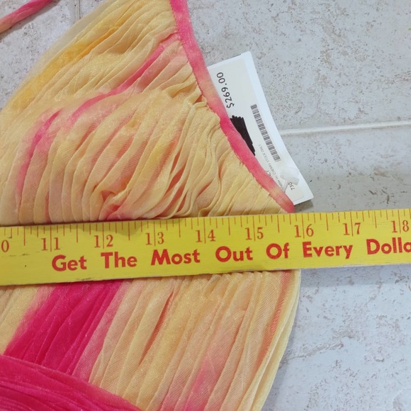 Affinity Bridal | Dresses | Affinity Bridal Strappy Pink Yellow Tie Dye ...